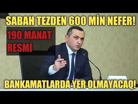 TƏCİLİ: 190 MANAT FEVRAL KÖÇDÜ, SABAH TEZDEN ALMAĞA GEDİN
