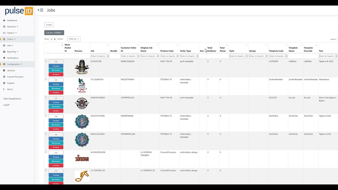 Pulse ID Demo Receiving an Order - YouTube