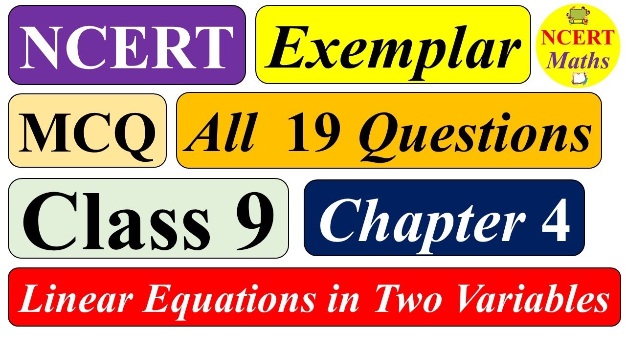 NCERT Exemplar Class 9 Maths Chapter 4 | solution all Questions | MCQ ...