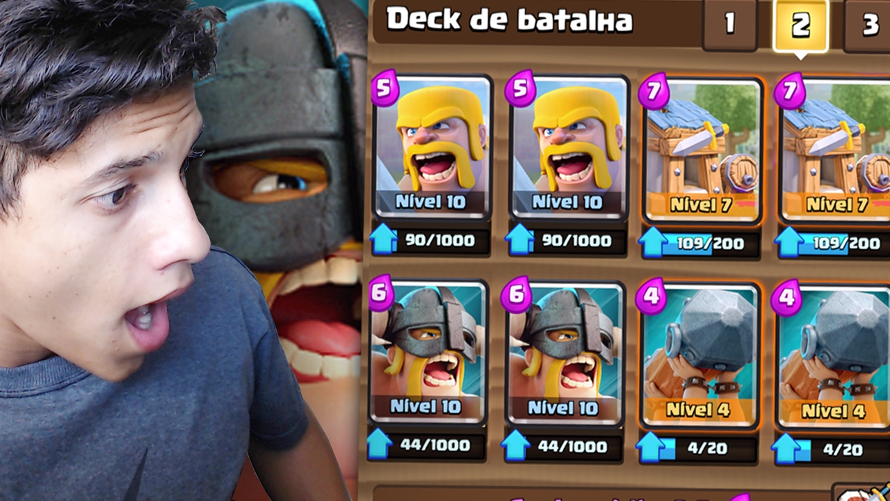 INCRÍVEL!! DECK COM TODOS OS BÁRBAROS!! CLASH ROYALE - YouTube