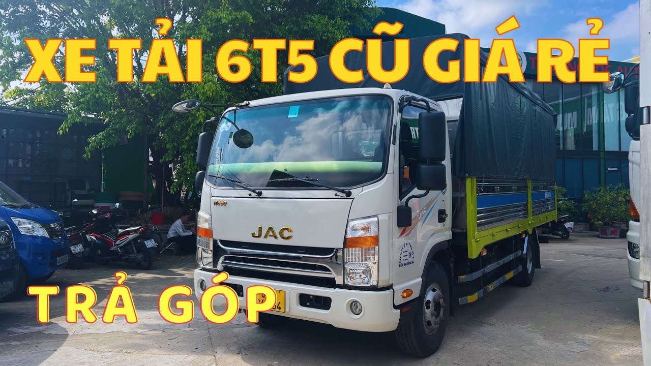 Báo giá xe tải 6T5 cũ giá rẻ, có trả góp - JAC N650 thùng mui bạt đời ...