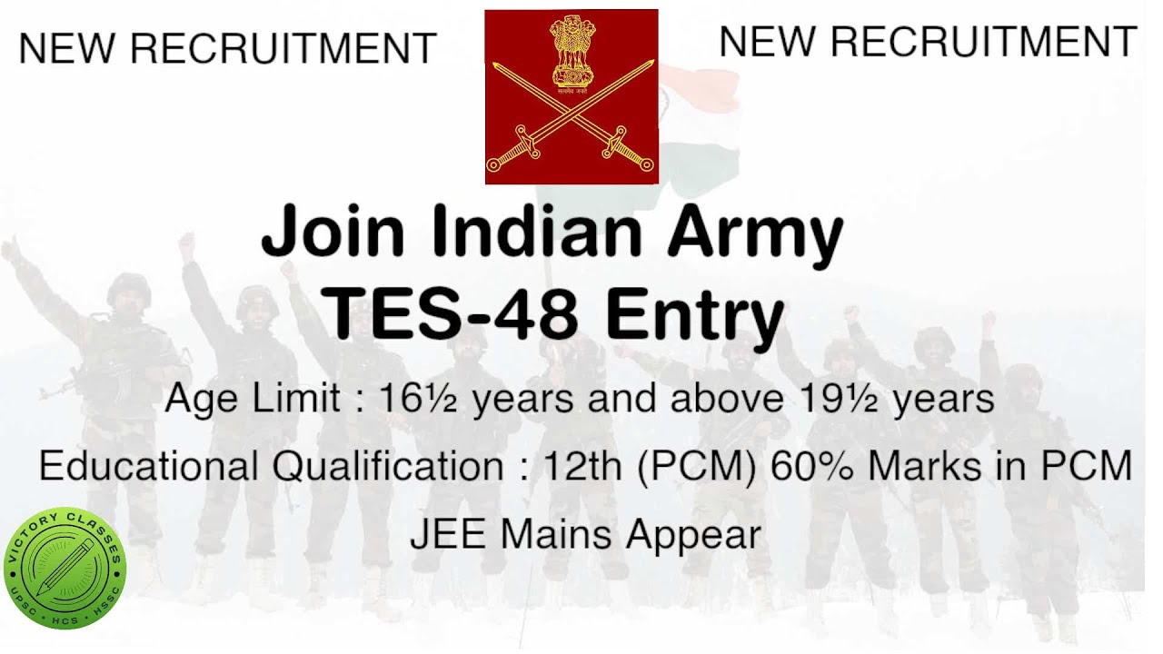 Indian Army TES 48 Entry | Technical Entry Scheme| Join As An Officer ...