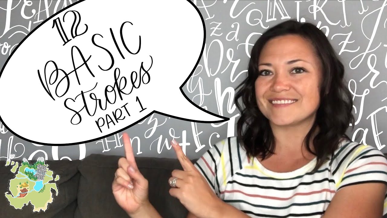 Modern Calligraphy Basic Strokes Part 1 Brush Lettering For Beginners Modern Calligraphy Basic Strokes Part 1 Brush Lettering For Beginners