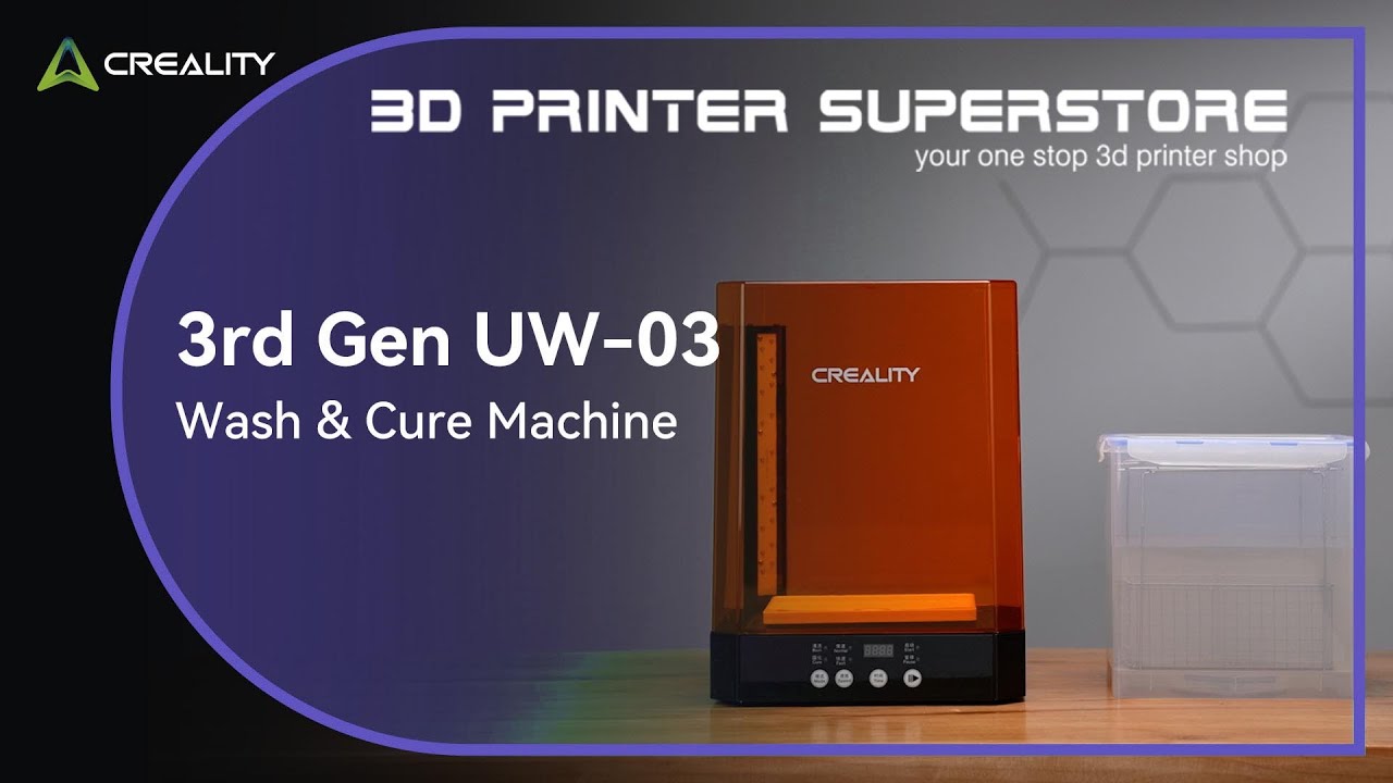 Creality UW-03 Washing Curing Machine for post-processing resin 3D ...