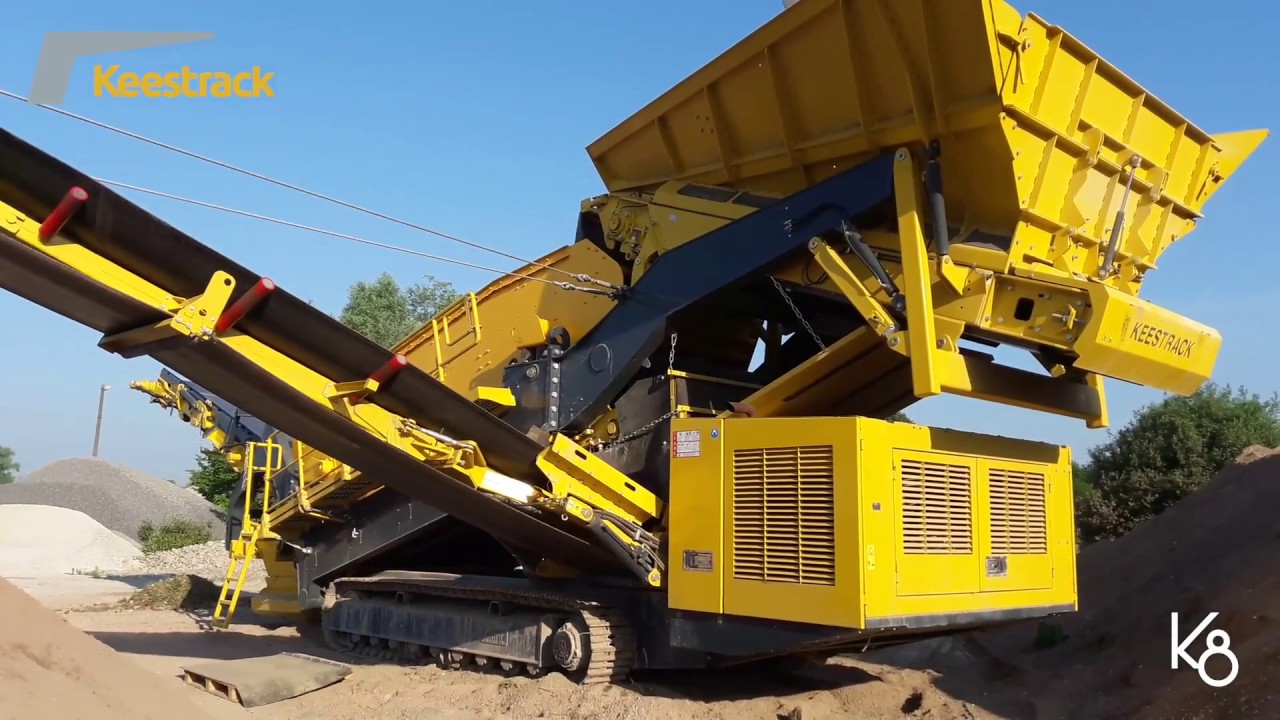 Keestrack K8 screen with optional Bivitec Flip Flow screen - YouTube
