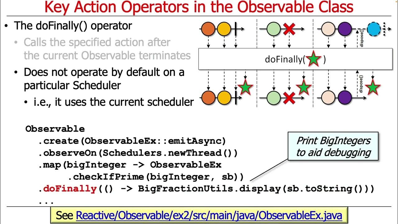 Key Action Operators in the Observable Class (Part 2) - YouTube