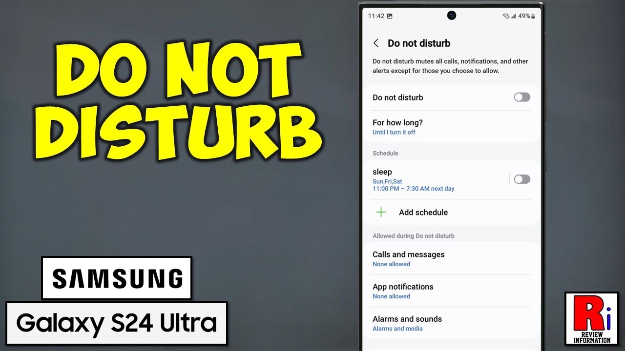 How To Enable And Use Do Not Disturb Mode On Samsung Galaxy S24 Ultra how-to-enable-and-use-do-not-disturb-mode-on-samsung-galaxy-s24-ultra