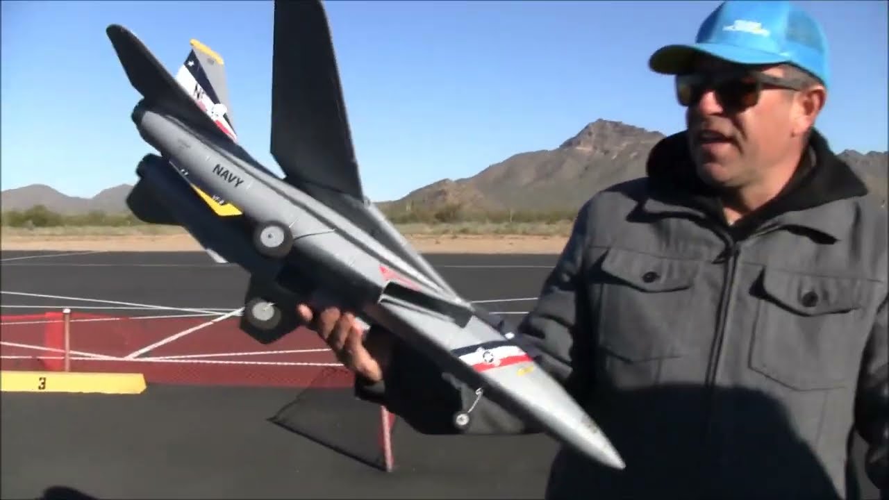 E-flite F-14 Tomcat Twin 40mm EDF BNF Basic w/Ali Machinchy: VERY windy ...