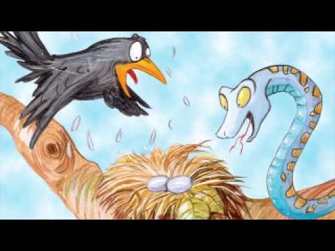 Snake and crow cartoon story telling ... - YouTube