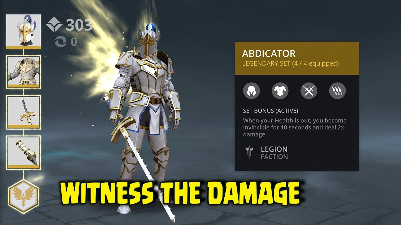 Shadow Fight 3 abdicator set gameplay | example of special ability used ...