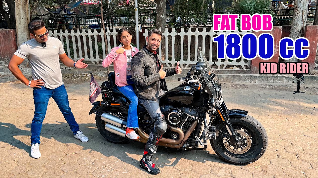 Harley Fat Bob Model Woman
