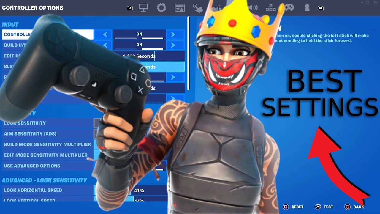 The Best Controller Settings For Fortnite No Builds! - YouTube