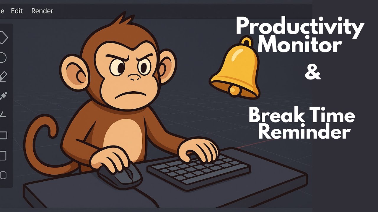 Break Time Reminder and Productivity Monitor for Blender - YouTube