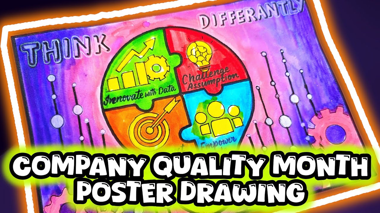 Quality Week Celebration Poster Drawing | Quality month School & Office ...