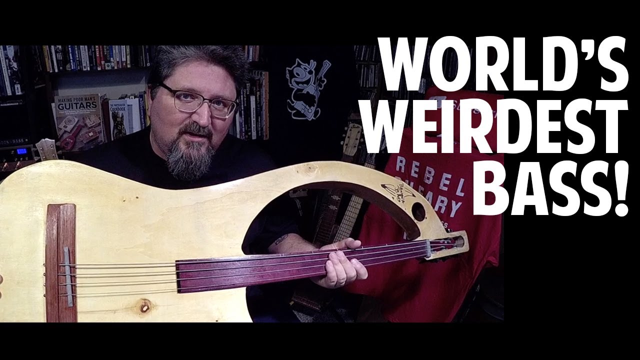 The World's Weirdest Bass Guitar! Banana Bass by Wishbass - YouTube
