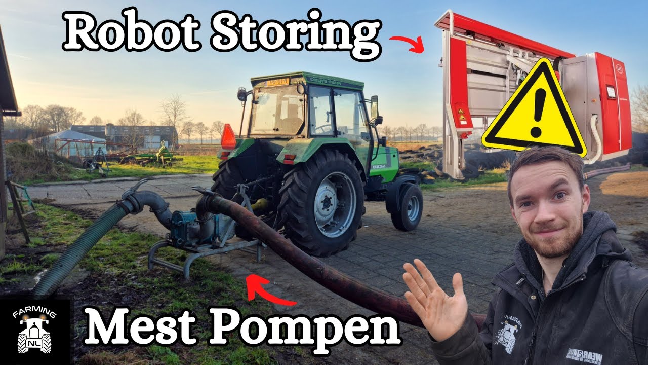 Robot Storing en Mest over Pompen! - YouTube