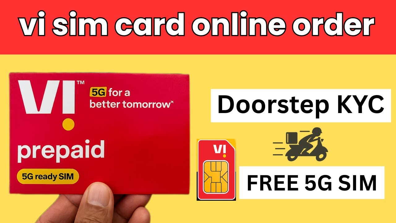 "Vi SIM Card Online Order 💯 | फ्री होम डिलीवरी | how to order a new vi ...