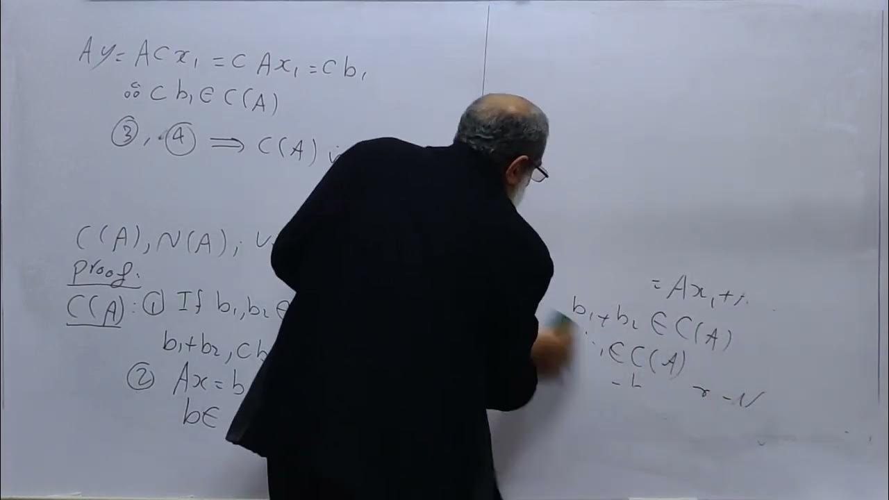 Lecture 5 part 1 The four fundamental subspaces - YouTube