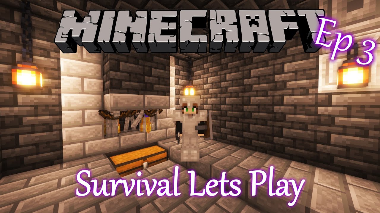 Building a Skeleton Spawner Farm! Minecraft Survival Lets Play Ep3 ...