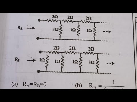 UPPCL PYQ || INFINITE SERIES LADDER NETWORK EQUIVALENT RESISTANCE ...