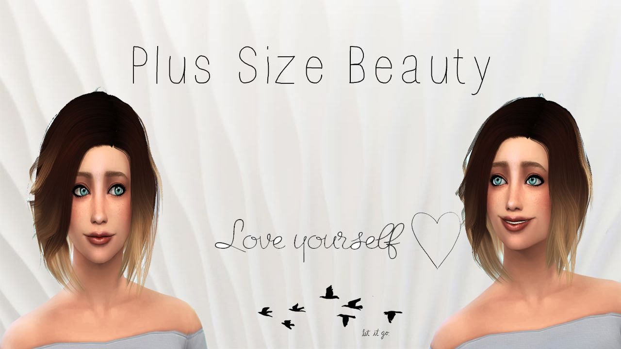 Plus size beauty- Sims 4 - YouTube