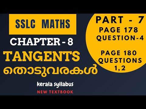SSLC Class 10 Maths NEW TEXTBOOK Chapter8 TANGENTS/Page 177 Question 4 ...