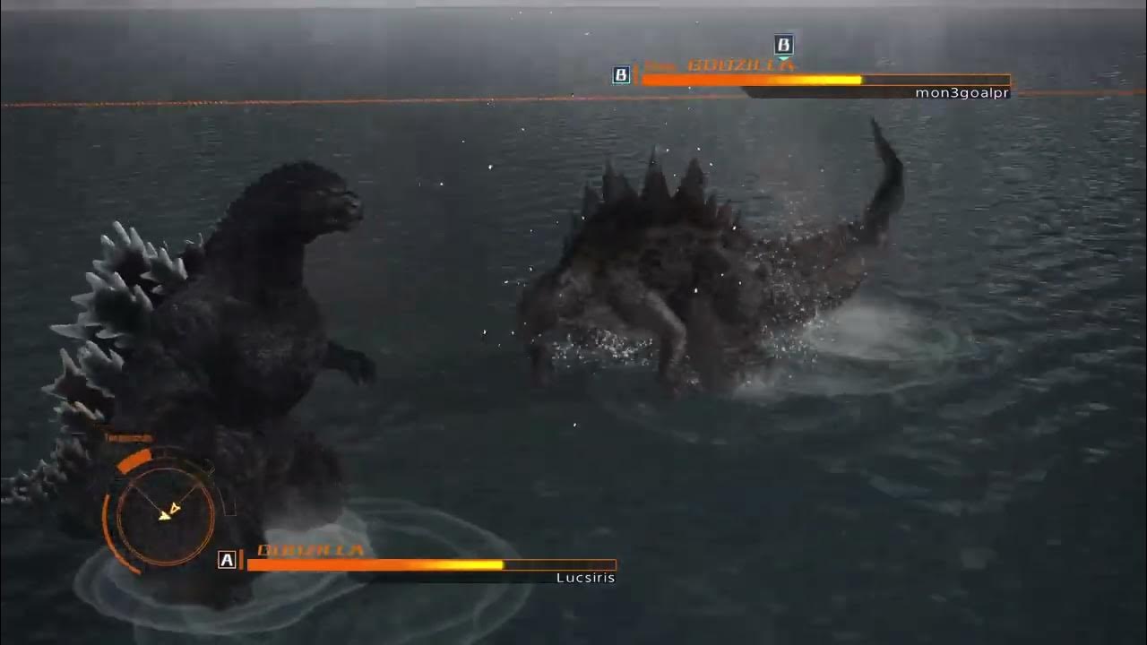 [PS4 GODZILLA] ゴジラ(スパイラル熱線) vs ギャレゴジ godzilla spiral breath vs godzilla2014 (2023/10/13) - YouTube