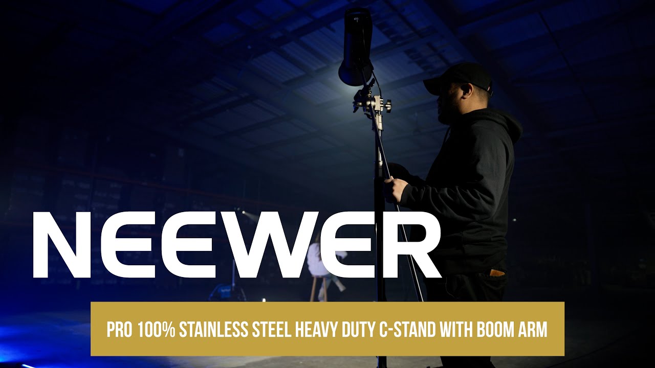 Introducing the Neewer Pro 100% Stainless Steel Heavy Duty C Stand with ...