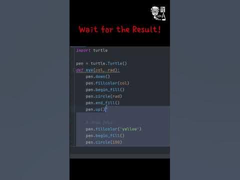 Create a Smiley Face using Python's Turtle Library 🙂 - YouTube