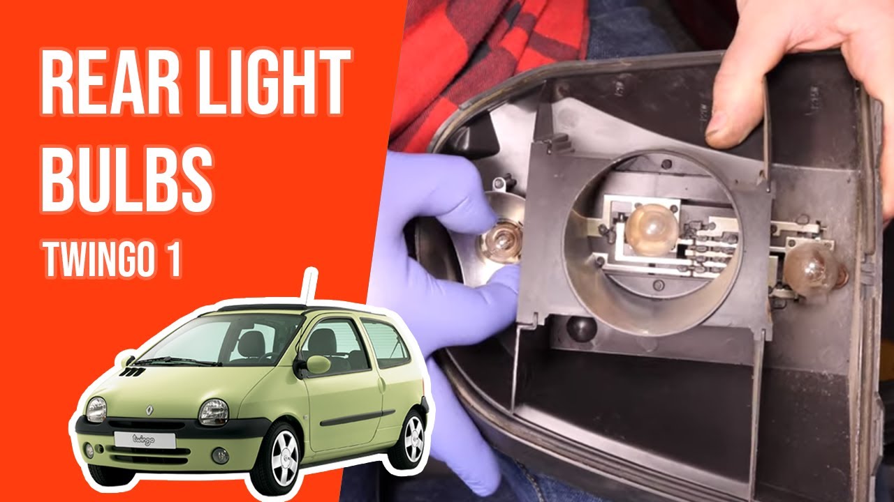 How to replace the rear light bulbs Twingo mk1 💡 - YouTube