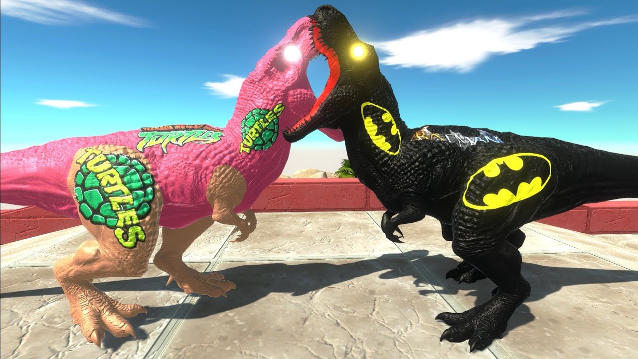 SPLINTER T REX ISLAND DEATH RUN - Animal Revolt Battle Simulator - YouTube