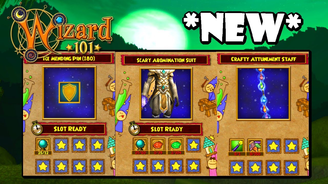 Wizard101: All *NEW* Level 180 Darkmoor Gear, Jewels, And Pins! - YouTube