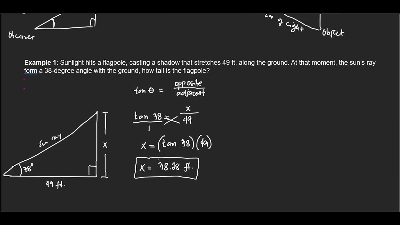 Lesson 7.3: Application of the Right and Oblique Triangle - YouTube