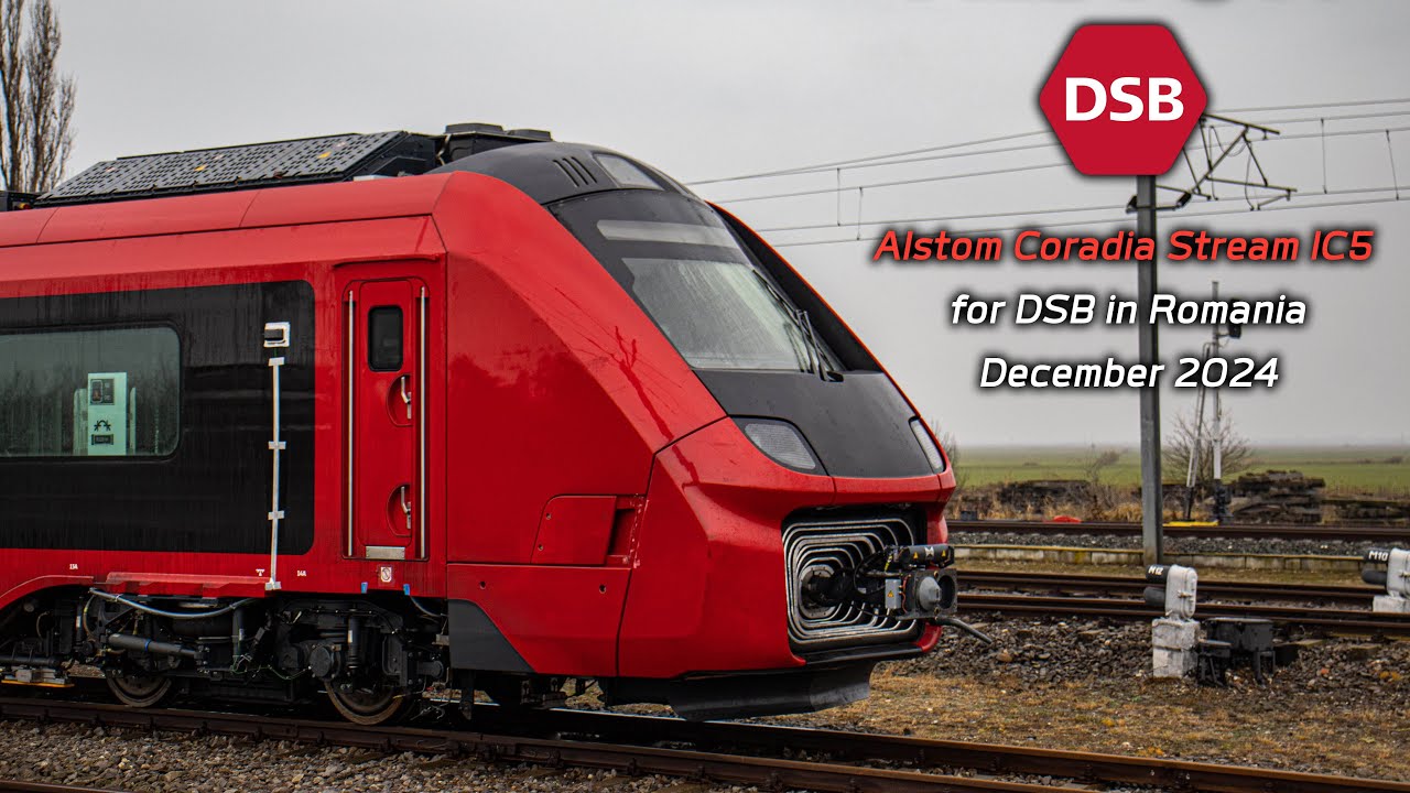 Alstom Coradia Stream IC5 for DSB (Danske StatsBaner) in Romania - December 2024 - YouTube