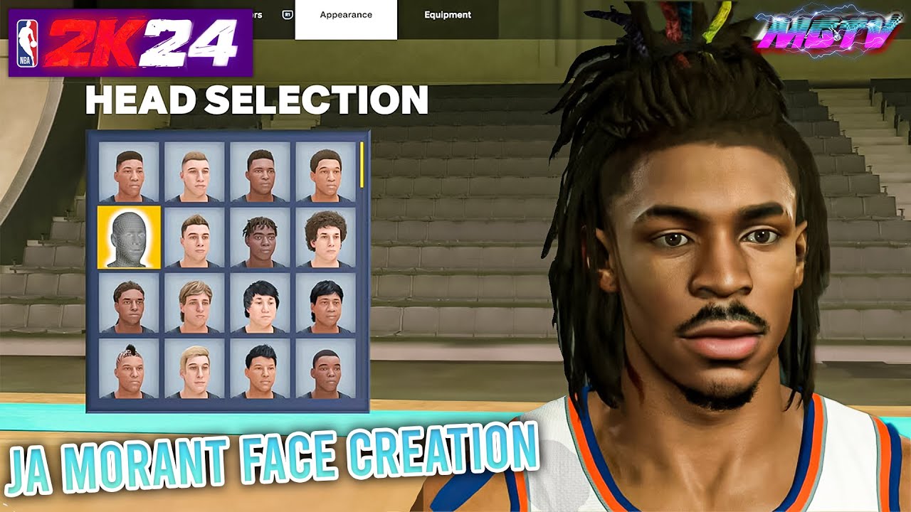 BEST NBA 2K24 JA MORANT FACE CREATION - Next Gen and Current Gen # ...