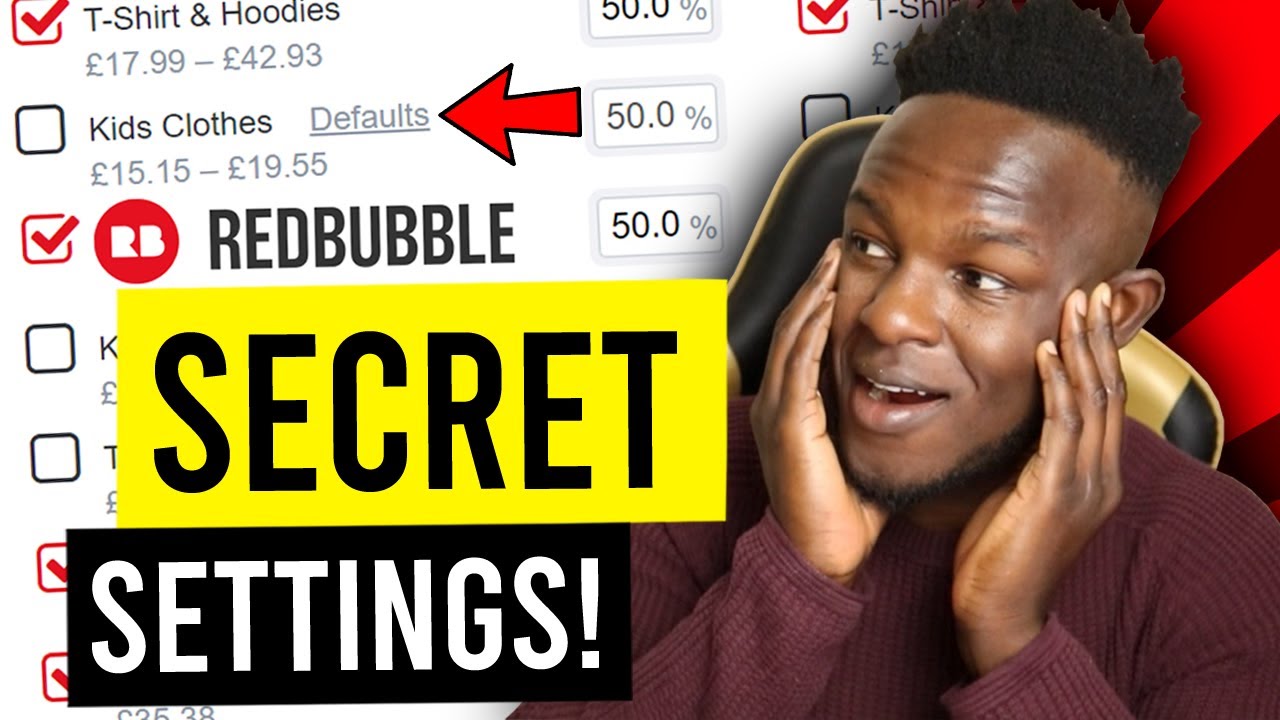 REDBUBBLE SECRET SETTINGS | Best Redbubble Tips to Increase your ...