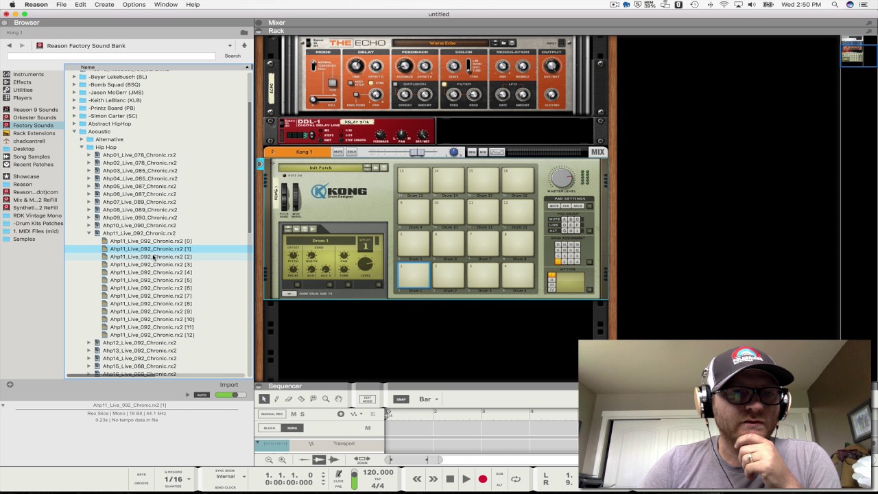 Propellerhead Reason Rex files with Kong! - YouTube