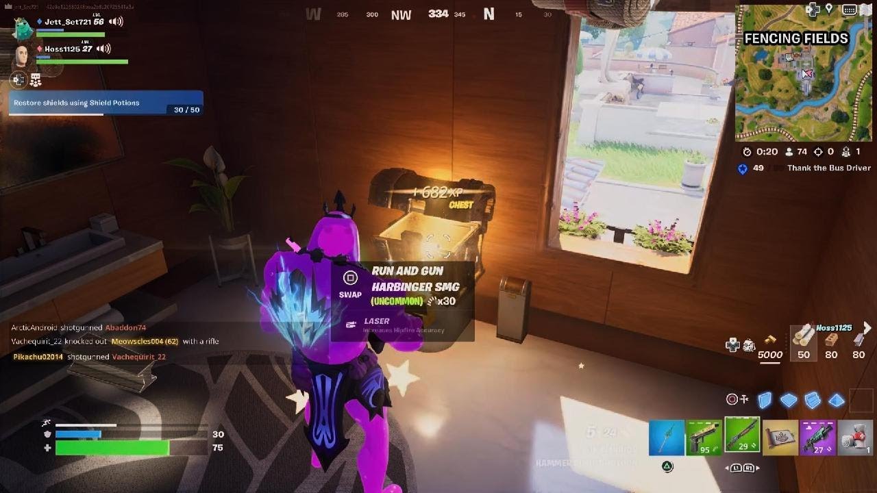 Playing the new fortnight season Playing the fortnight season - YouTube