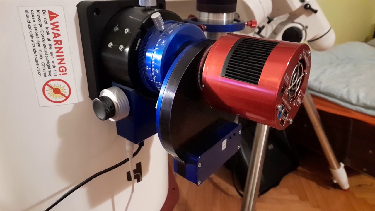 Homemade electric drive for 3" focuser on GSO 300/1200 - YouTube