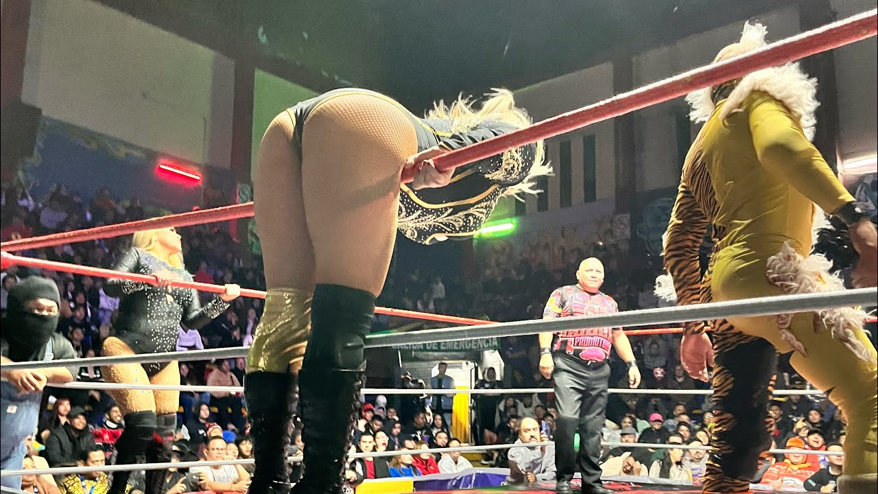 Estrellita, Tiffany, E. Liger y Mini Espantapájaros Vs Pimpinela, Aero Queen, Intocable y Micro ...