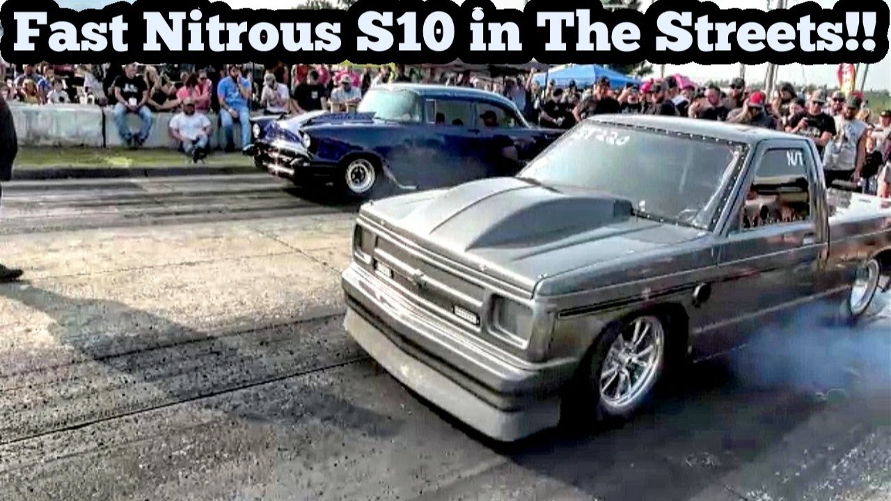 Fast Nitrous Chevy S10 in the Streets!! - YouTube