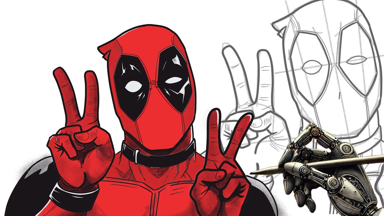 Cómo dibujar a DEADPOOL 💢🥊Paso a Paso! 🫶🎯- HOW TO DRAW - YouTube