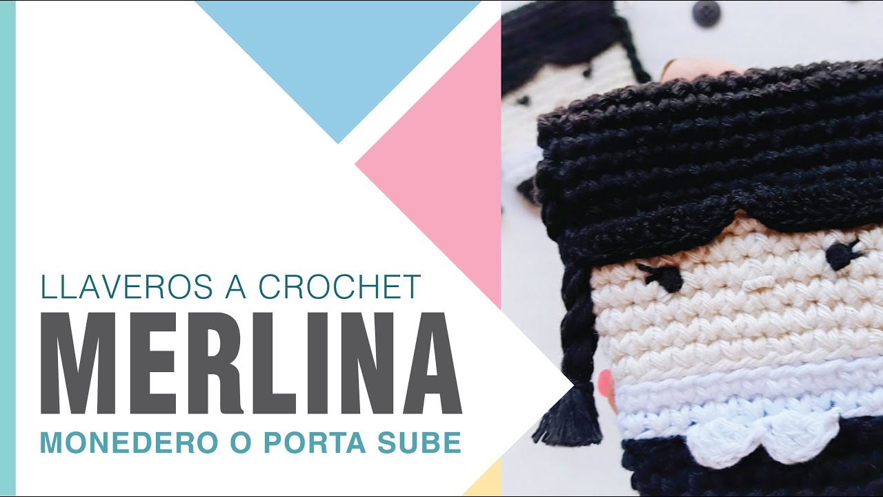 MERLINA ADDAMS 🕸 MONEDERO LLAVERO a CROCHET | Vendé sorprendiendo con ...
