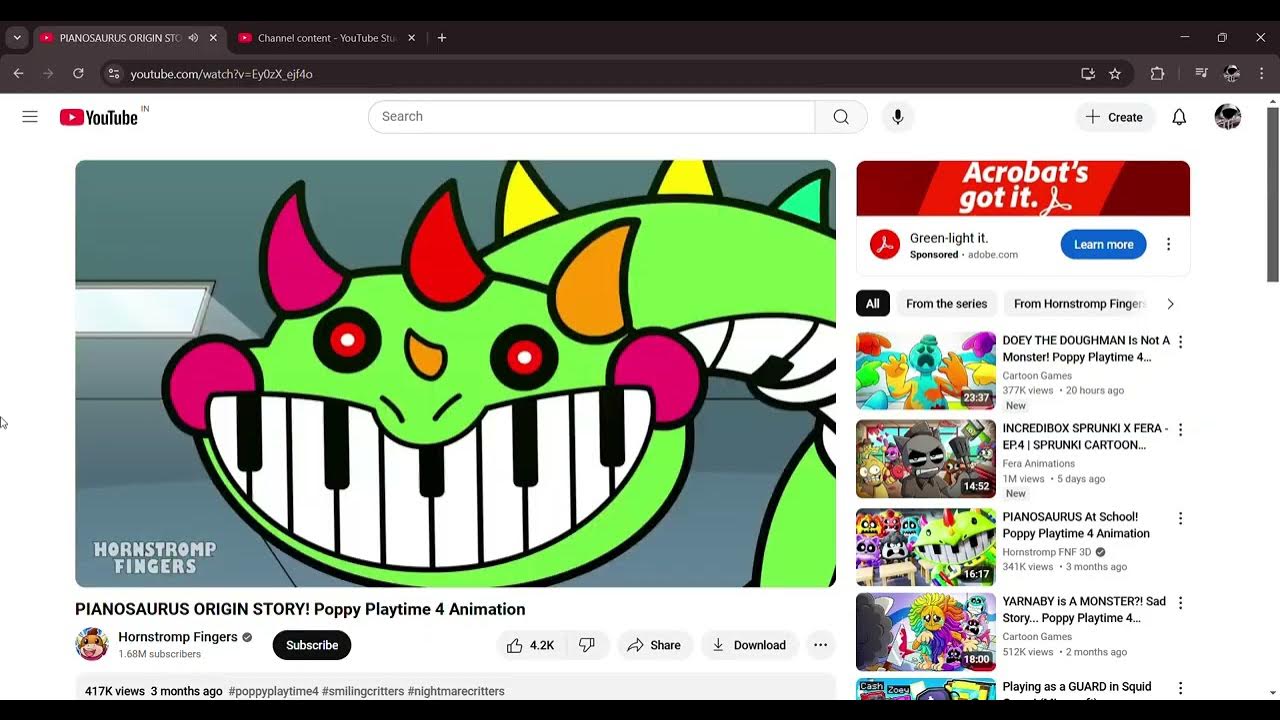 PIANOSAURUS ORIGIN STORY! Poppy Playtime 4 - YouTube