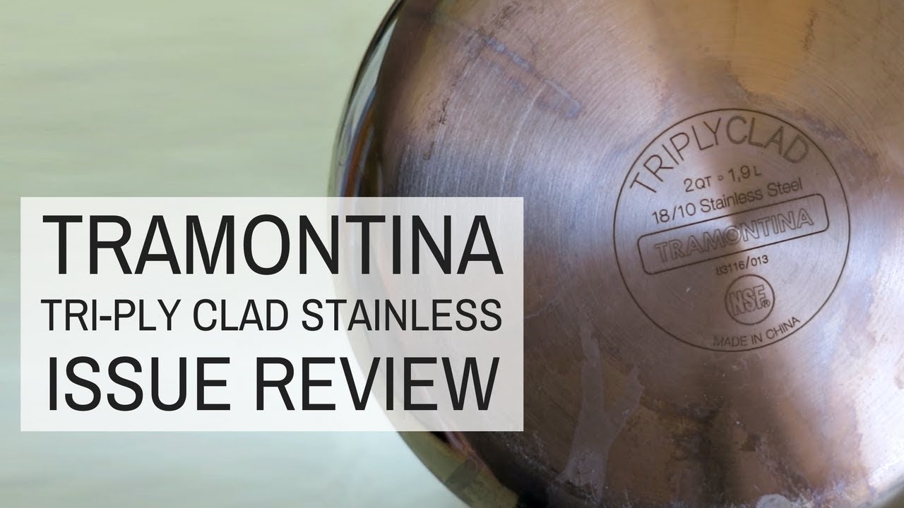 Tramontina Tri-Ply Clad SS issue review - YouTube