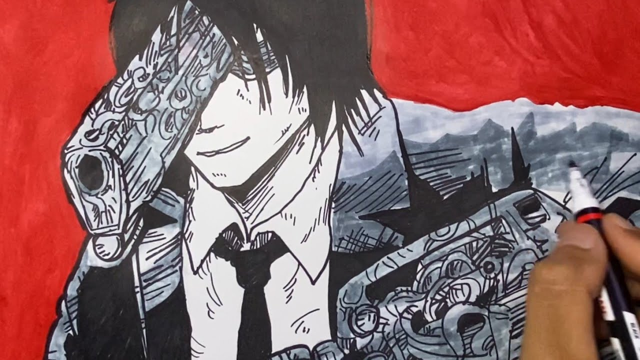 MENGGAMBAR GUN DEVIL CHAINSAWMAN - YouTube