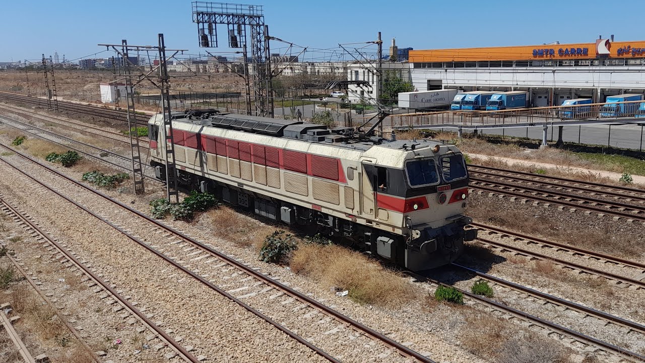 ONCF HITACHI E-1257 HLP vers Roches Noires. - YouTube