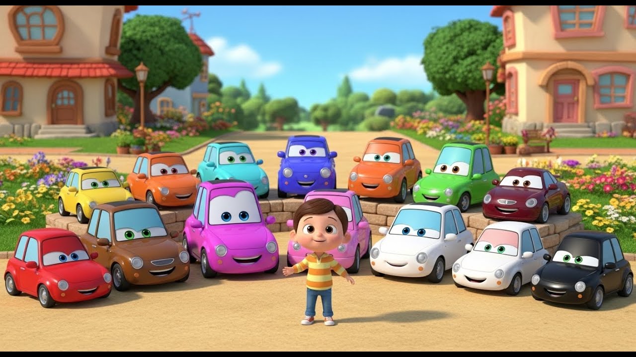 Aprende los Colores con los Coches Arcoíris | Mejores Rimas Infantiles ...