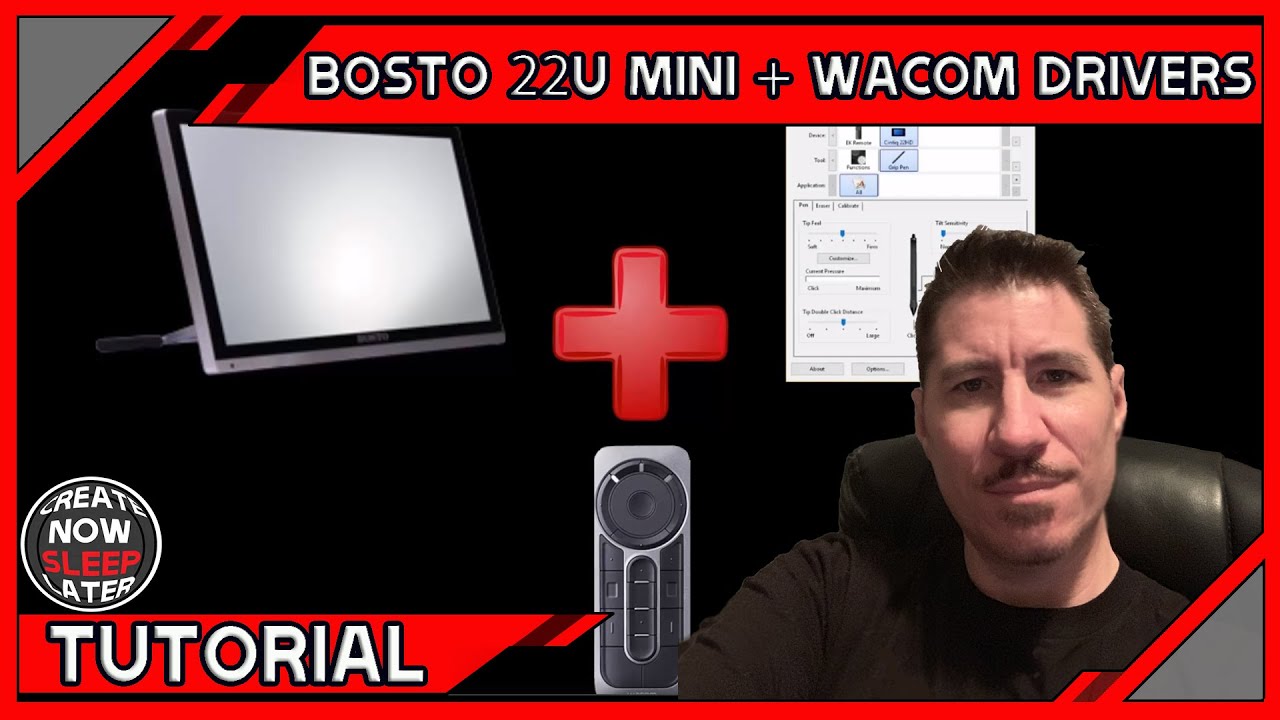How to use Wacom Cintiq Drivers with Bosto 22U Mini Cintiq Alternative ...
