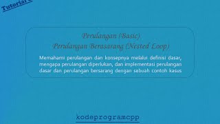 Daftar Pengertian Looping Java | KumpulanVideoKreasiCakeJar